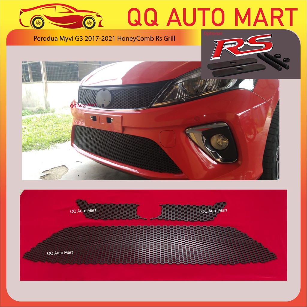 Perodua Myvi G3 2017-2021 Honeycomb Grill/ Front Grill Honeycomb ...