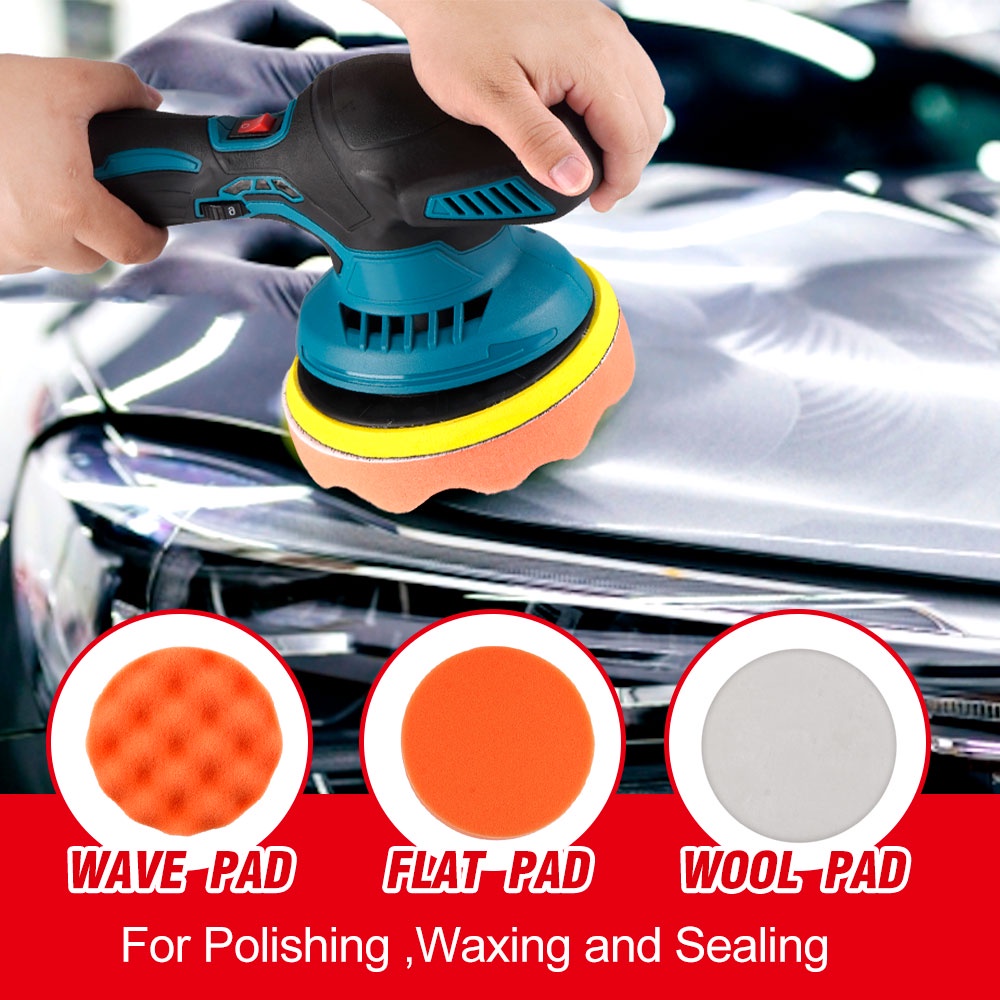 6000RPM Cordless Mini Polisher Car Polishing Machine 12V Electric Cars ...