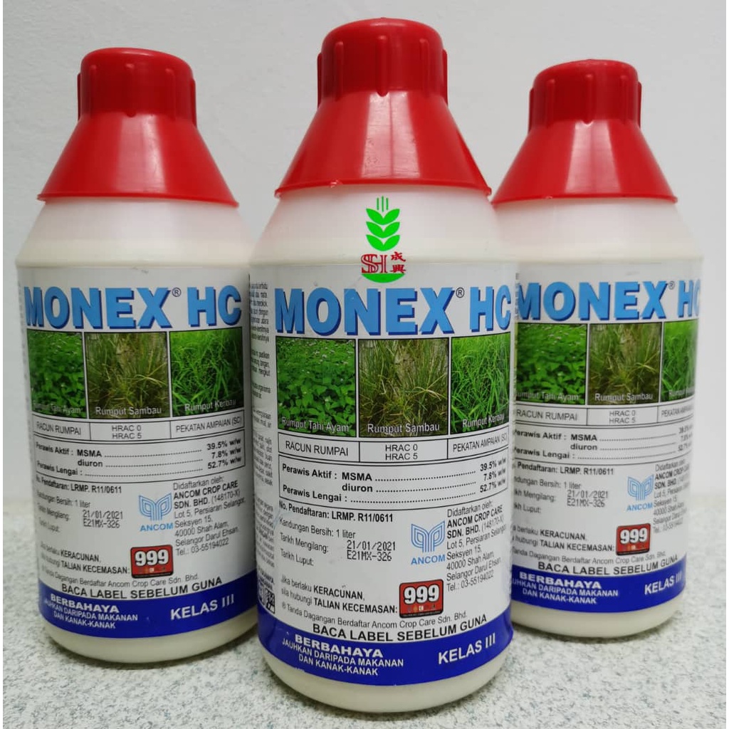1L Ancom MONEX HC | MSMA 39.5% + diuron 7.8% | Rumput Tahi Ayam/Rumput ...