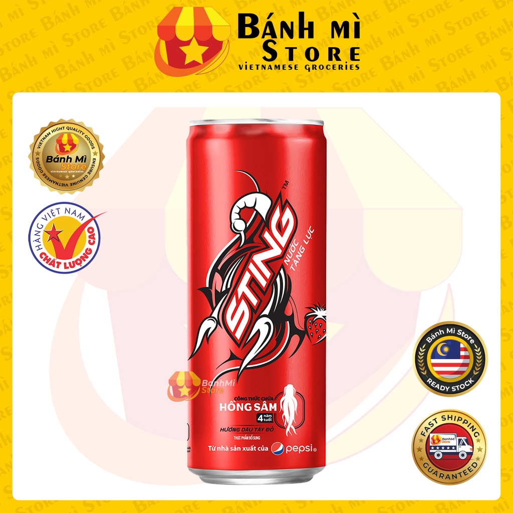 STING STRAWBERRY ENERGY DRINK 320ML CAN | Shopee Malaysia