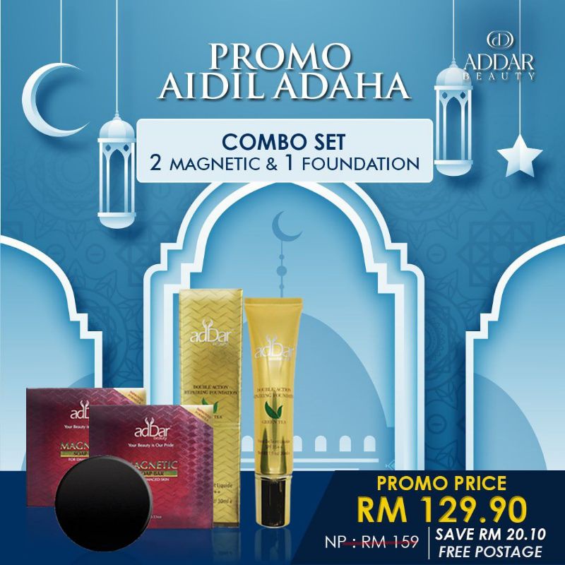Set Sabun Magnetic & Foundation AdDar Beauty | Shopee Malaysia