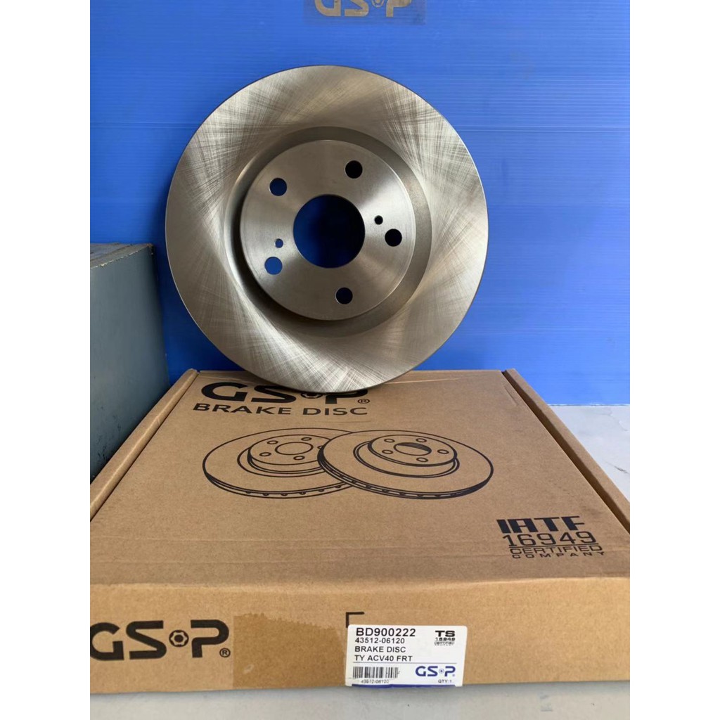 GSP TOYOTA CAMRY ACV40/50 FRONT BRAKE DISC ROTOR (1 SET) | Shopee Malaysia