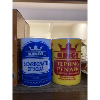 Kings Bicarbonate of Soda/Baking Powder 100g | Shopee Malaysia