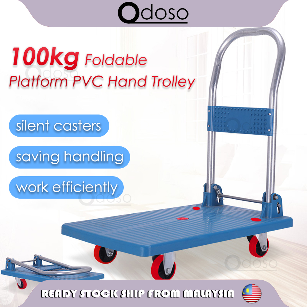 100kg Foldable Platform Hand Truck Heavy Duty Foldable PVC Platform ...