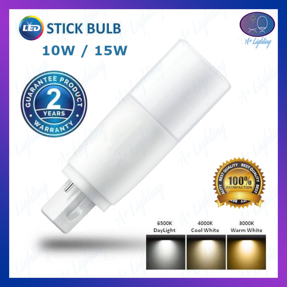 10W/15W HIGH QUALITY LED STICK BULB G24 PLC MENTOL STICK LED LAMPU DOWNLIGHT RECESSED LIGHT ...