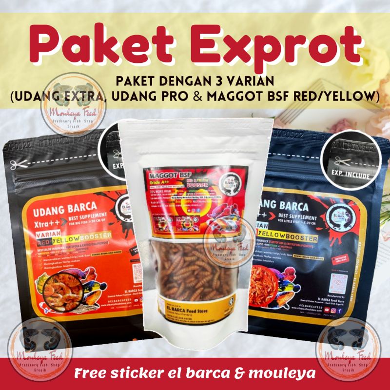 Exprot Package Package With 3 Variants, pro Shrimps, extra And maggot ...