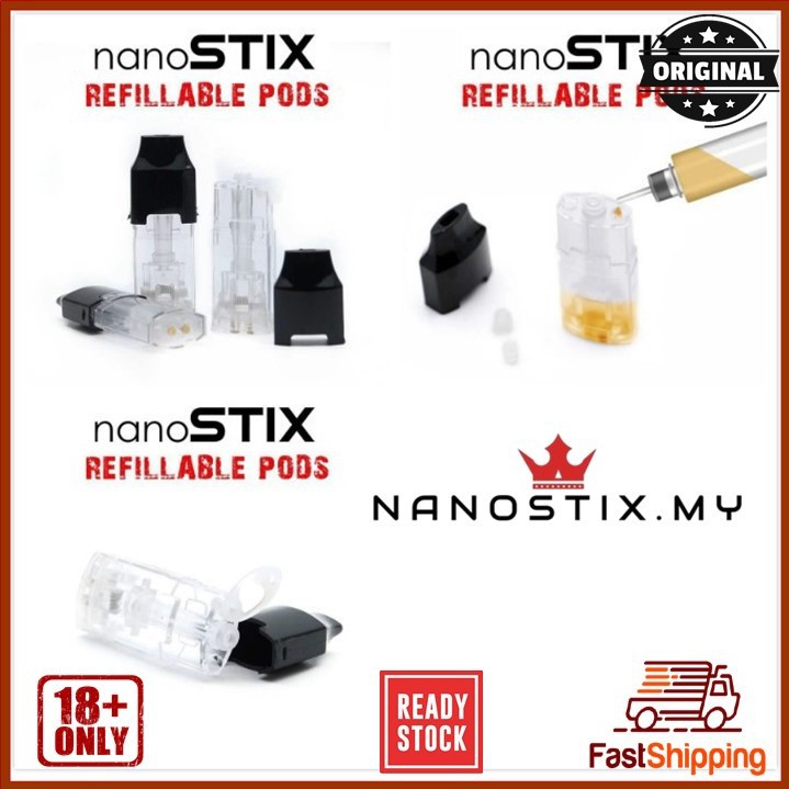 Nano pod kosong nanostix refillable empty pod cartridge nanopods nano ...