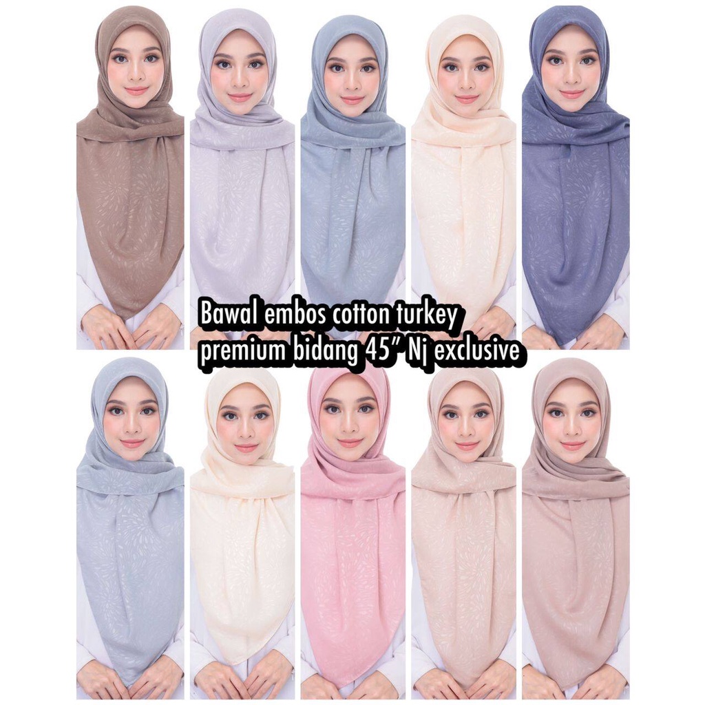 BAWAL EMBOSS 45" TURKEY/COTTON EMBOSS/EXCLUSIVE PREMIUM QUALITY/BIDANG ...