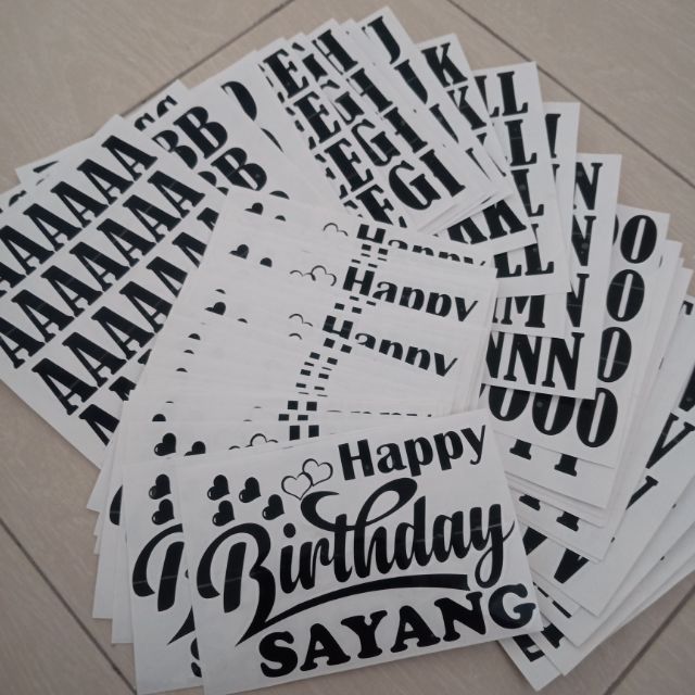 Sticker borong n custome design. (Pm for detail b4 order) | Shopee Malaysia