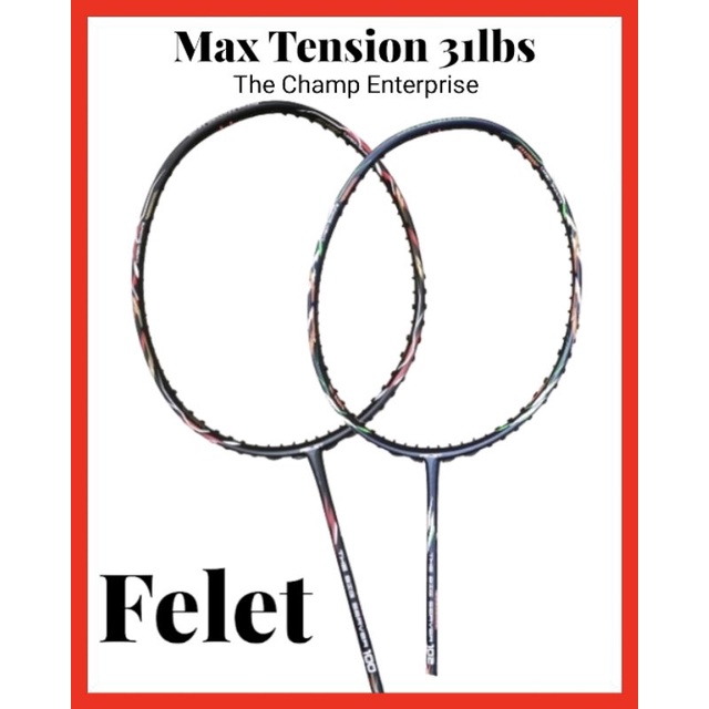 Felet The Big Server 100/102 Badminton Racket(100%Original)(1Pcs ...