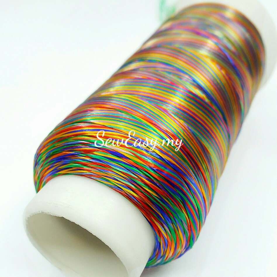 Rainbow Overlocker Threads / Benang Jahit Tepi Halus Warna Pelangi ...
