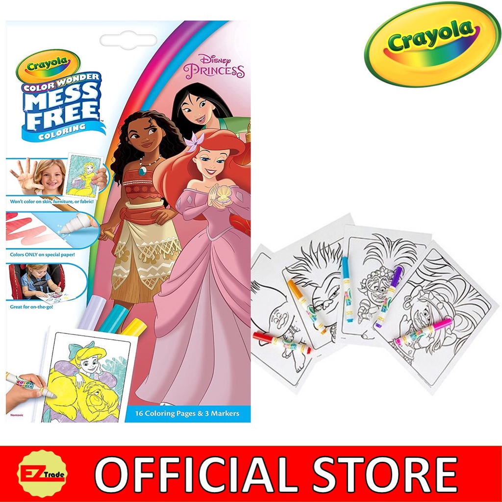 Crayola Mini Coloring Pages Disney Princess