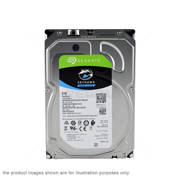 Seagate Skyhawk ST6000VX001 6TB 3.5" Surveillance Internal Hard Drive ...