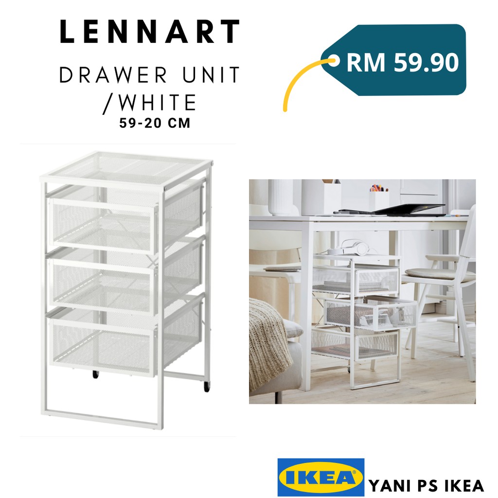 IKEA LENNART DRAWER UNIT | Shopee Malaysia