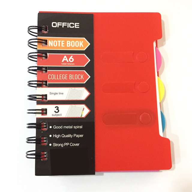 Notebook single line with separator (3 colour separator) | Shopee Malaysia