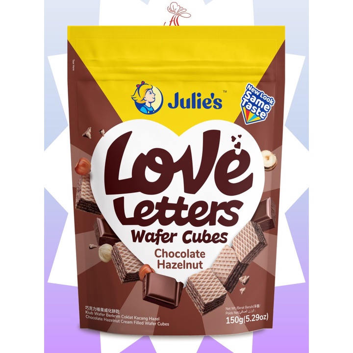 Julie's Wafer Cubes Choc Hazelnut/Peanut Butter 60g/150g | Shopee Malaysia