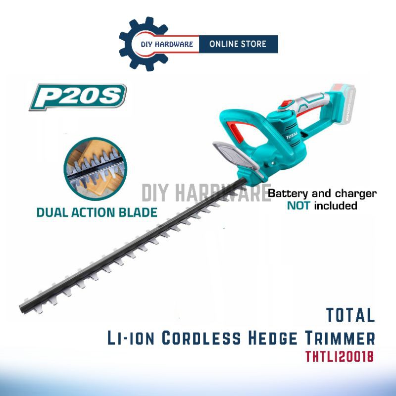 TOTAL Li-Ion Cordless Hedge Trimmer THTLI20018 | Shopee Malaysia