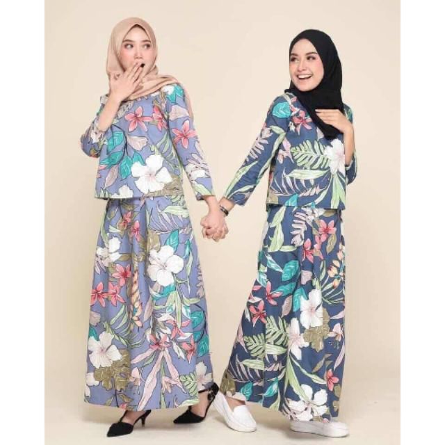 BAJU SET CASUAL PRINTED VIRAL | Shopee Malaysia