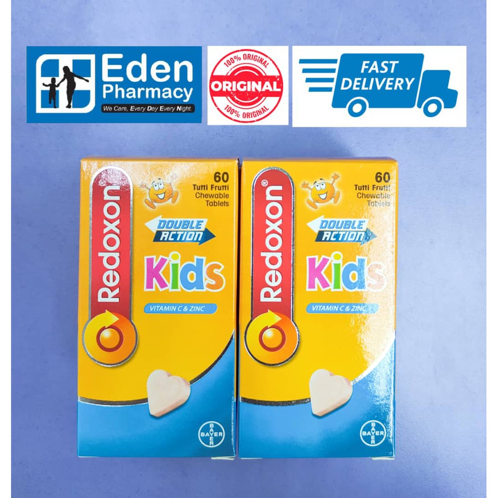 Redoxon kids vitamin C & Zinc ( Redoxon double action kids chewable ...