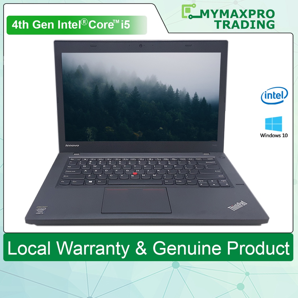 Lenovo ThinkPad T440P Intel Core i5 (4th Gen) 14" HD / 8GB RAM / 240GB SSD / Win 10 Pro ...