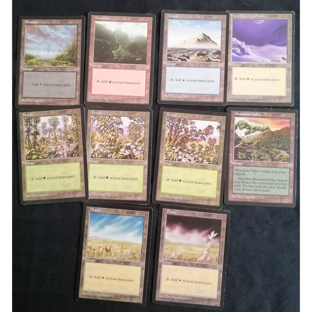 Magic: The Gathering Mirage & Ice Age Snow-Covered Plains Basic Land ...