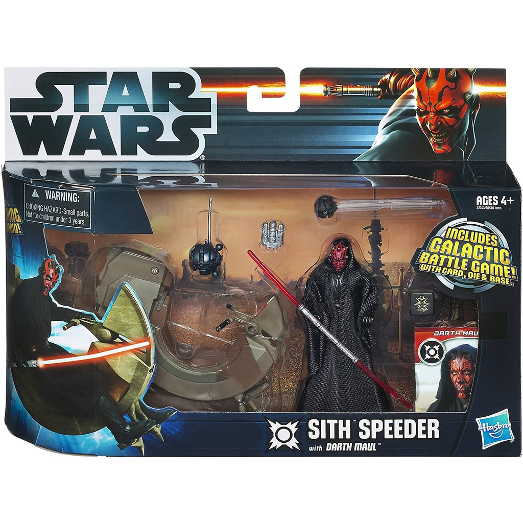 STAR WARS SITH SPEEDER VEHICLE WITH DARTH MAUL ACTION FIGURE (68395 ...