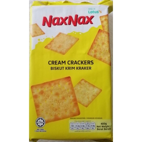 Lotus's NaxNax Cream Crackers 400g | Shopee Malaysia