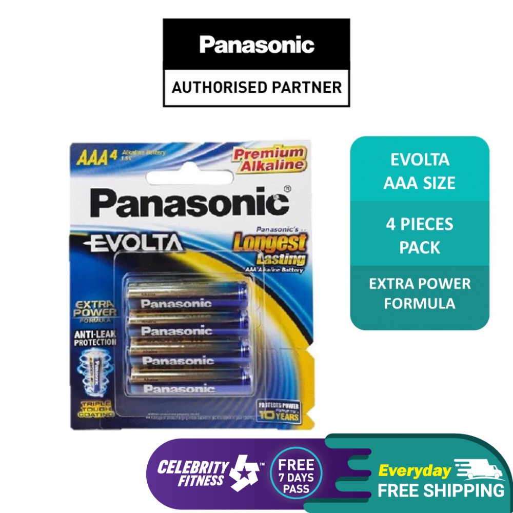 Panasonic Evolta Battery AAA Size Alkaline Battery Extra Power Anti Leak (4 Pcs/Set) LR03EG/4B ...