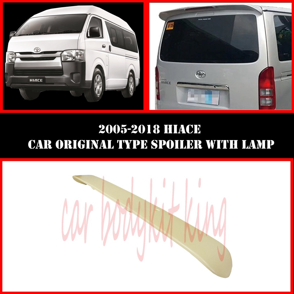 Parts & Accessories REAR SPOILER V.1 PAINTED FOR TOYOTA HIACE COMMUTER ...