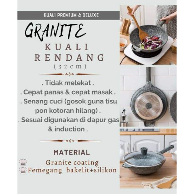 GRANITE KUALI RENDANG 32cm | Shopee Malaysia