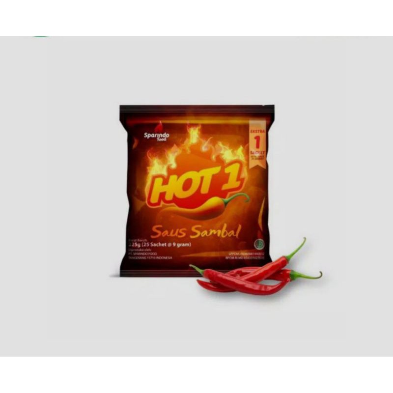 Hot - 1 Sambal Sachet 225gr (25X @ 9gr) | Shopee Malaysia