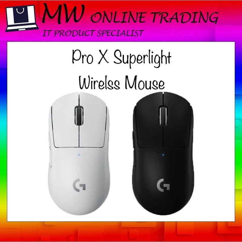 Logitech pro x superlight wireless gaming mouse black/white / g pro ...