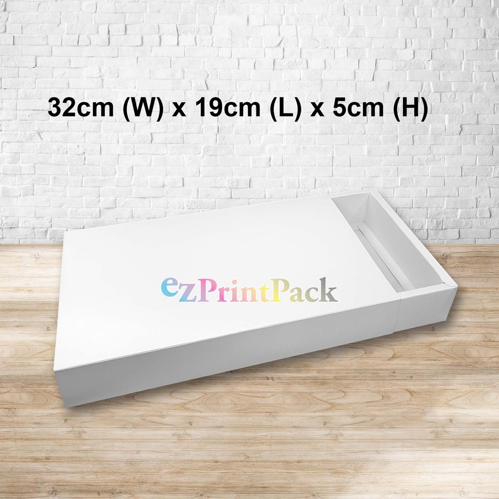 32x19x5 Book White Box | White Card Box | Slide in White Box | Shawl ...