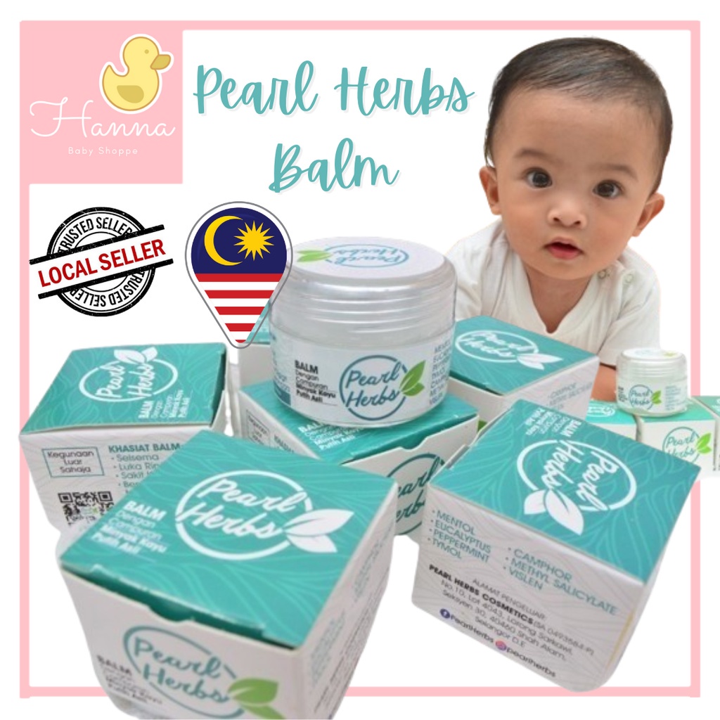 30g Baby Balm Pearl Herbs Untuk Krim Gigitan Nyamuk Angin Perut Batuk ...