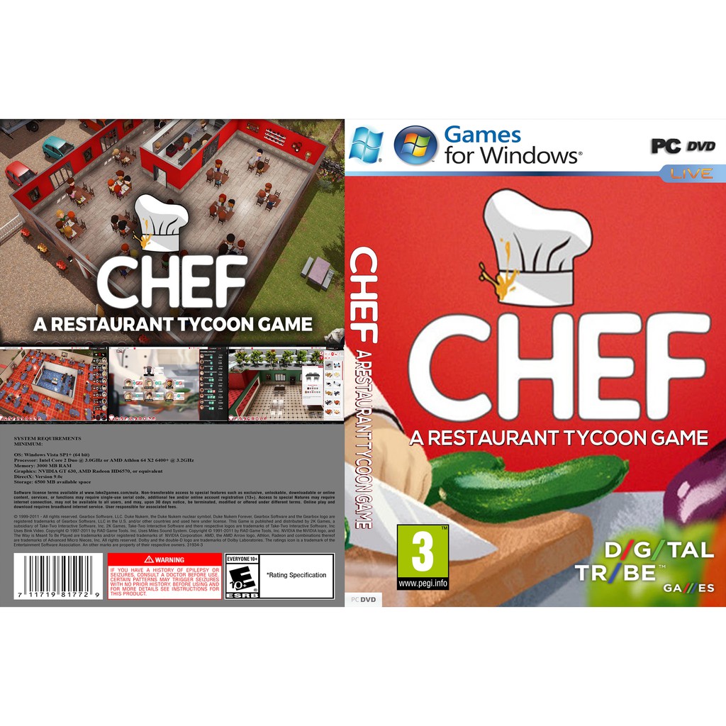 Chef: A Restaurant Tycoon Game PC GAME [Offline INSTALLATION] | Shopee ...