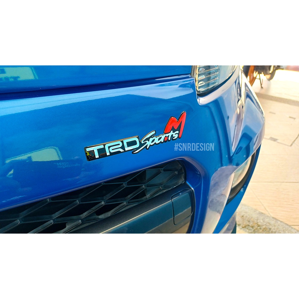 TRD Sports M - Toyota Passo Racy front bumper emblem/sticker | Shopee ...
