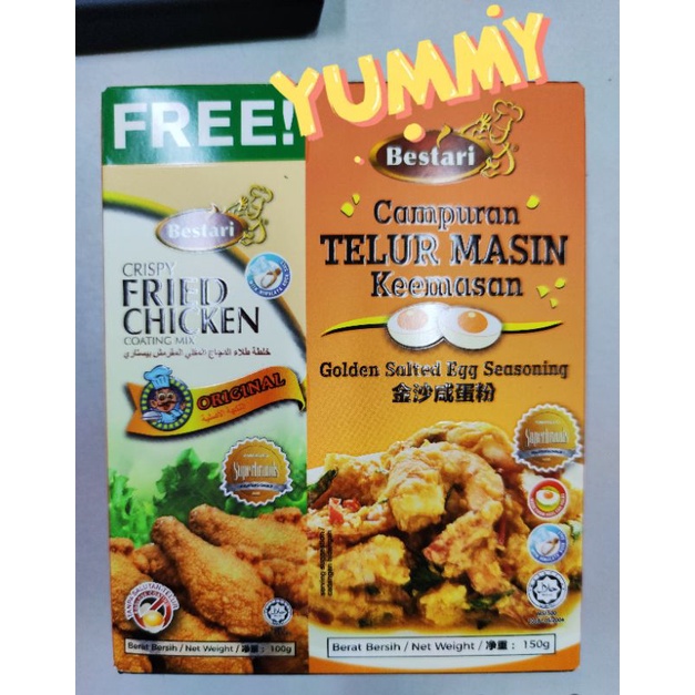 BESTARI SALTED EGG POWDER 150G(Free tepung goreng ayam) | Shopee Malaysia