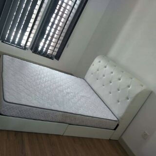 Katil Queen Dan Tilam 8inch/Set Katil Queen dan Tilam/Queen Bed/Set ...