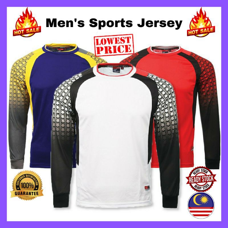 [Ready Stock] Baju Jersey Lengan Panjang Dry Fit Sports Jersey | Shopee ...