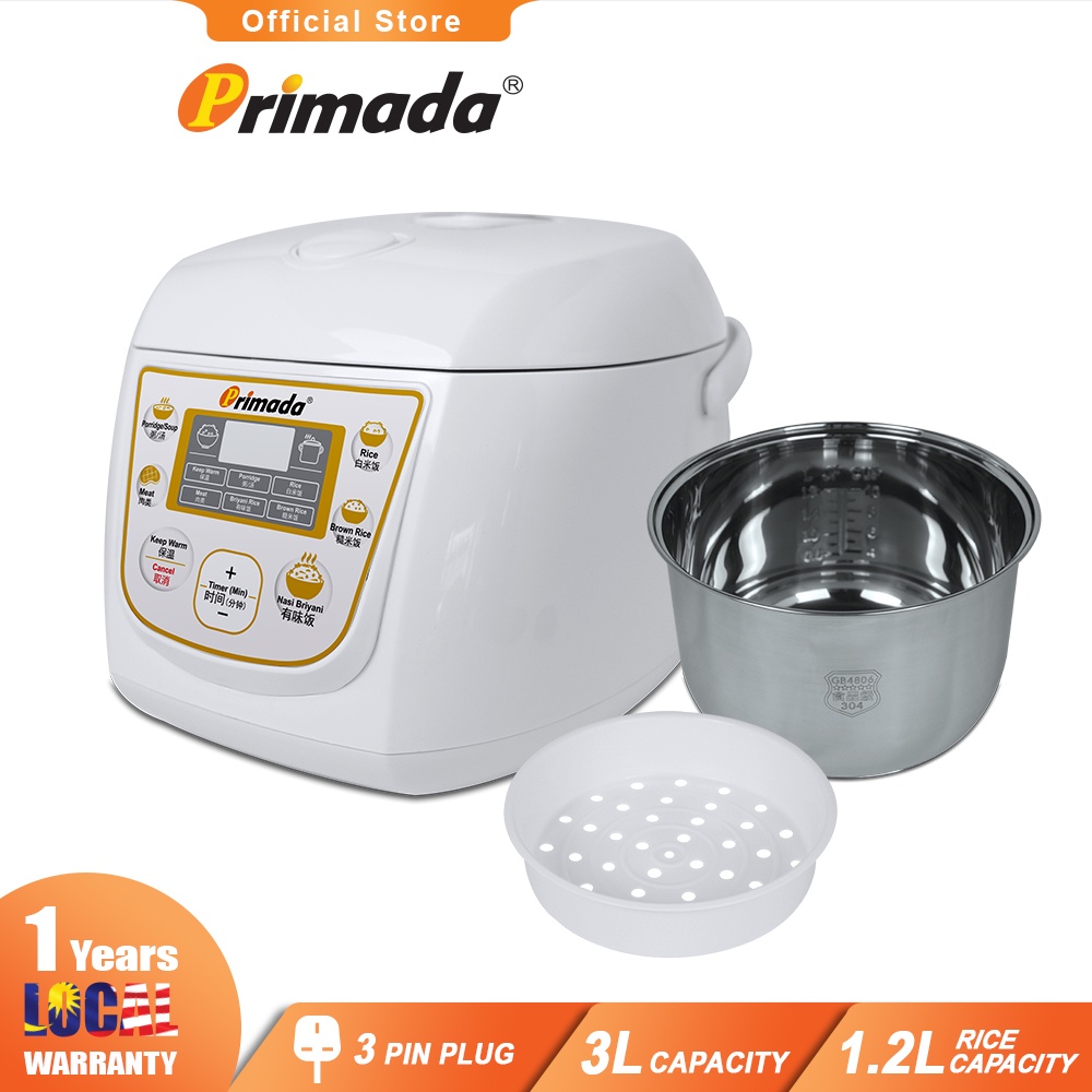 Primada Smart Rice Cooker PSCL301 | Shopee Malaysia