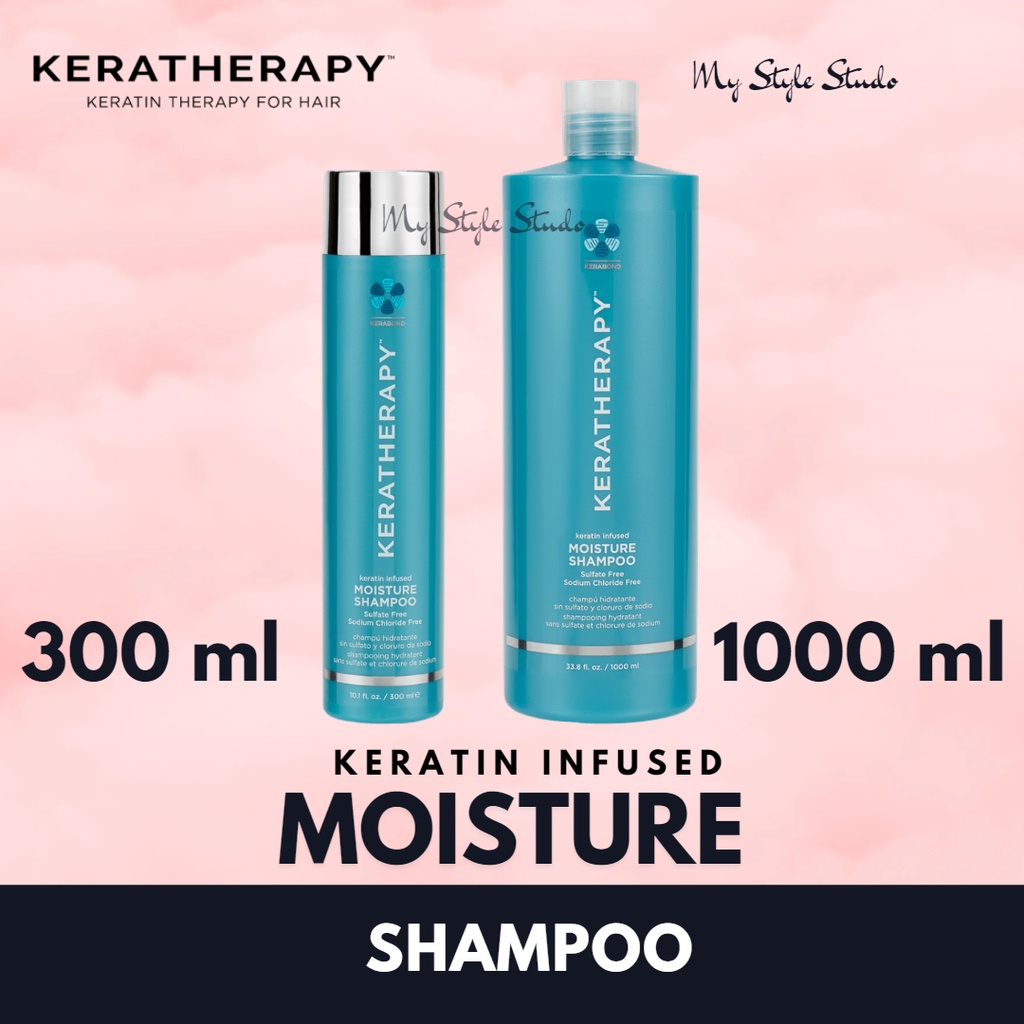 Keratherapy Keratin Infused Moisture Shampoo 300 ml and 1000ml | Shopee ...