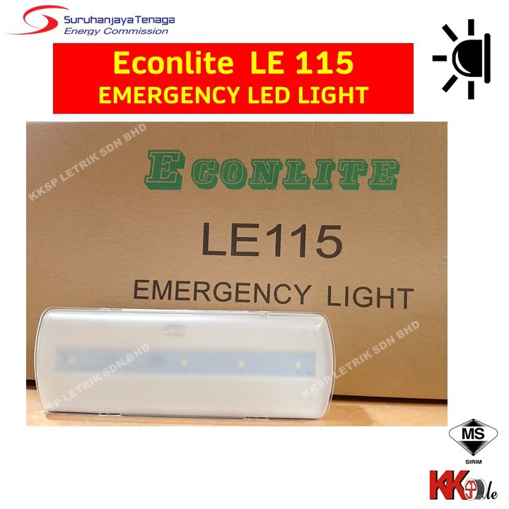 (NEW Stock Mar 2022) ECONLITE LE115 LED Emergency Light LED Light SIRIM ...