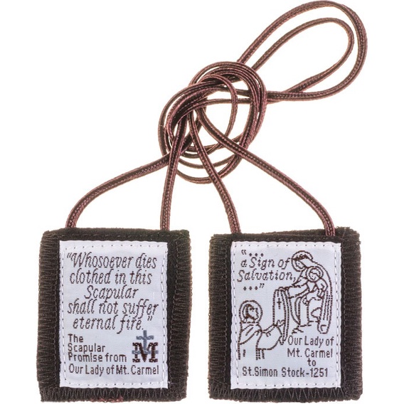 Catholic brown scapular Our Lady of Mount Carmel | Shopee Malaysia