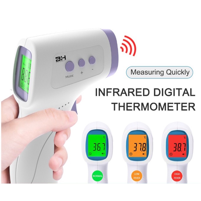 COLOUR DETECT! Infrared Gun/Slim Type Thermometer Ukur Demam Termometer ...