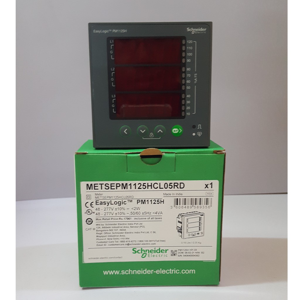 SCHNEIDER dpm Digital Power Meter METSEPM1125HCL05RD PM1125 PM1120 DPM ...