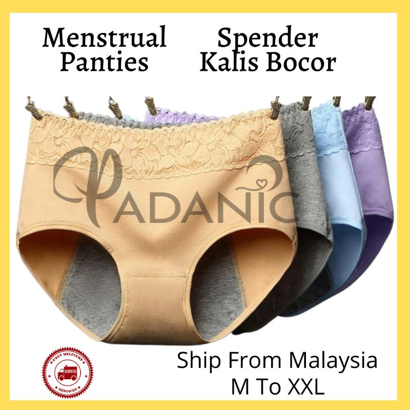 Seluar Dalam Haid M L XL XXL Menstrual Panties Underwear for period Leakproof panties mentrual ...