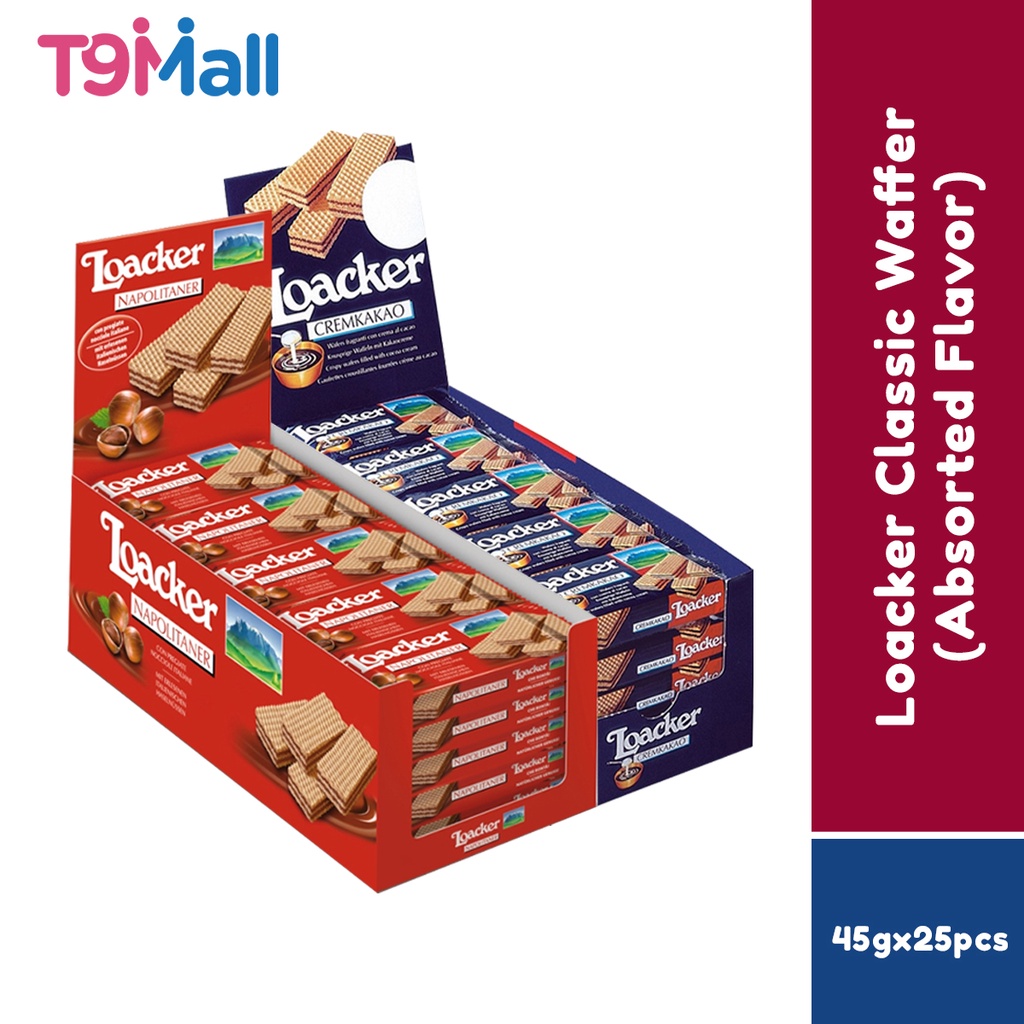 Loacker Classic Waffer 45g x 25pcs (Absorted Flavor) | Shopee Malaysia
