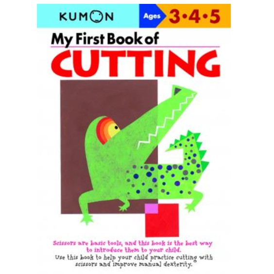 Kumon My First Book Of Cutting Age 3-5 Teach Your kids Basic Cutting ...