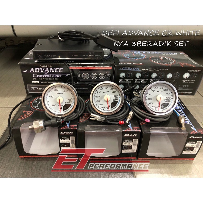 Defi Advance Cr White 60mm🇹🇭1:1 N/A Set with control unit | Shopee Malaysia