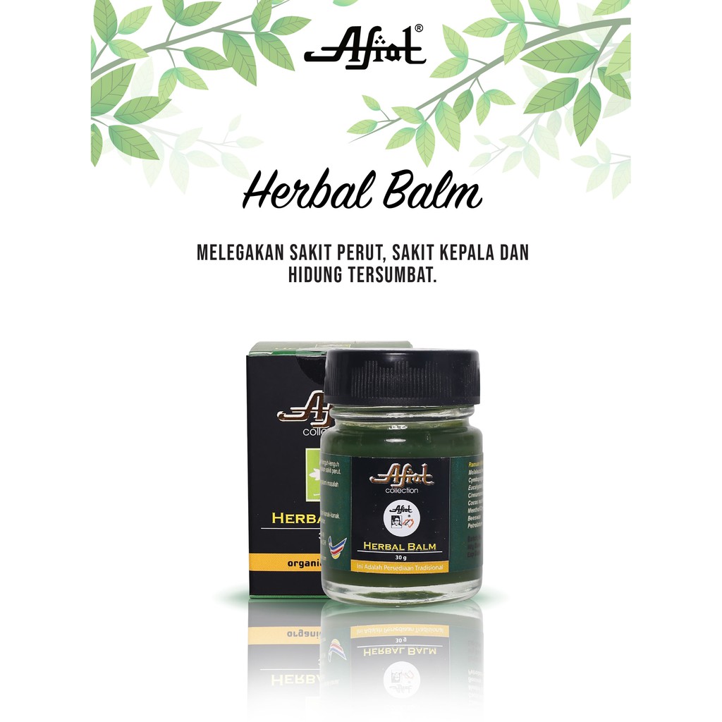 AFIAT HERBAL BALM khasiat sedia ada seperti di dalam MINYAK AFIAT ...